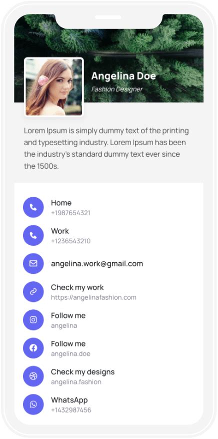 Digital Business Card Php Script Byone Medium
