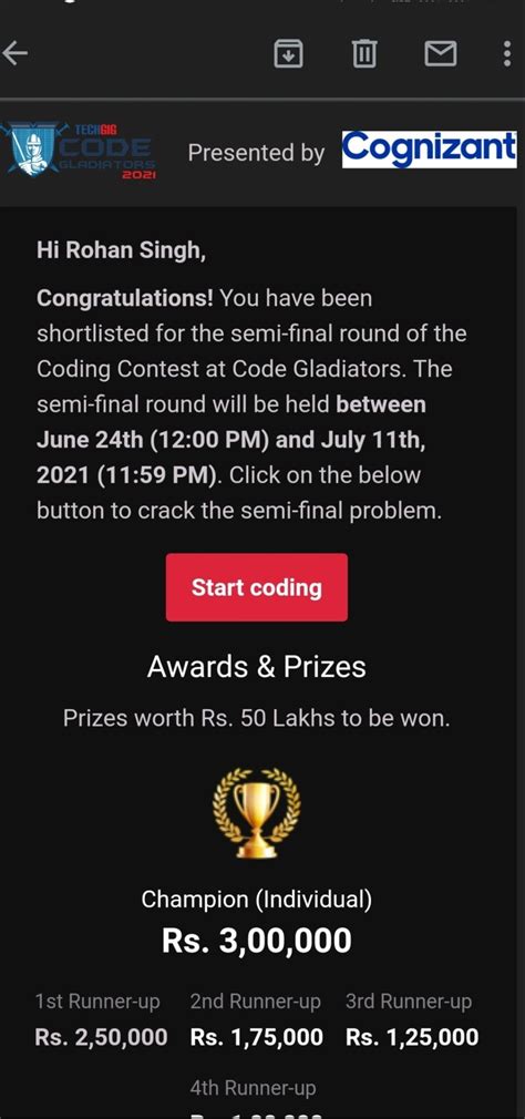 Rohan Singh On Linkedin Codegladiators2021 Techgig Codegladiators2021 11 Comments