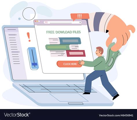 Hacker Crime Attack And Personal Data Security Vector Image