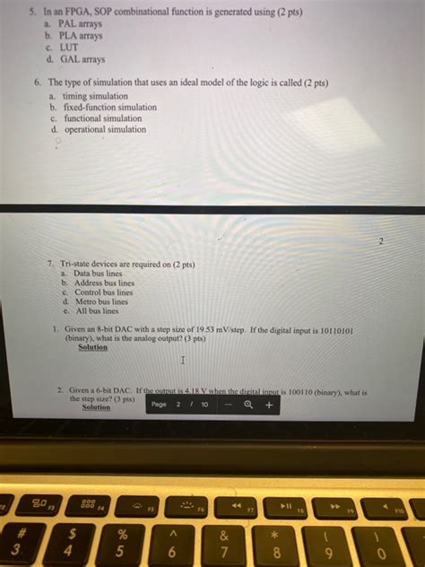 Solved 5 In An Fpga Sop Combinational Function Is