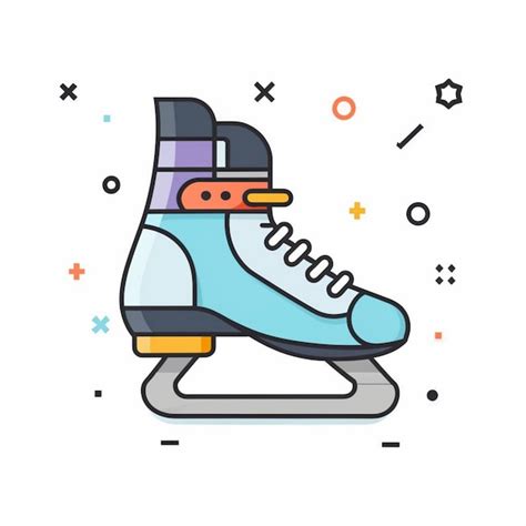 Premium Vector Ice Skating Shoes Vector Illustration