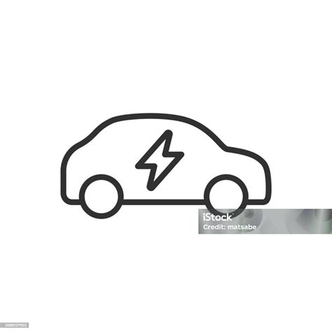 전기 자동차 선형 아이콘입니다 편집 가능한 획이 있는 선 교통수단에 대한 스톡 벡터 아트 및 기타 이미지 교통수단 권위 깨끗한 Istock