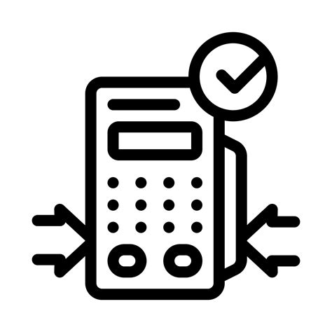 Pos Terminal Device Icon Vector Outline Illustration 17537948 Vector Art At Vecteezy