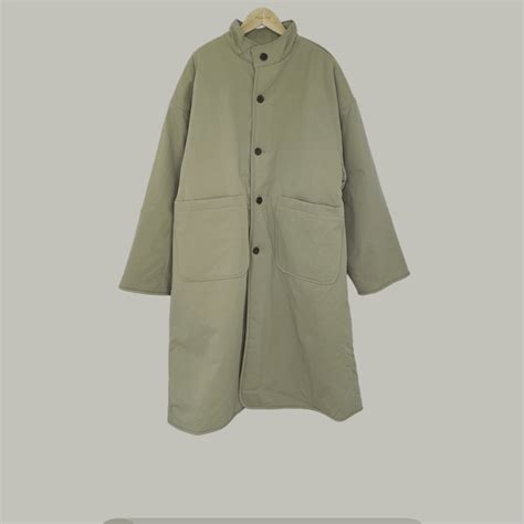 위드더윈드 양면착용️따뜻폭닥함 극세사 이불 같은~ 오버핏 리버시블 뽀글이 야상 롱패딩 자켓 코트 점퍼겨울