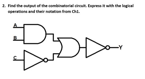 Solved 2 Find The Output Of The Combinatorial Circuit Chegg