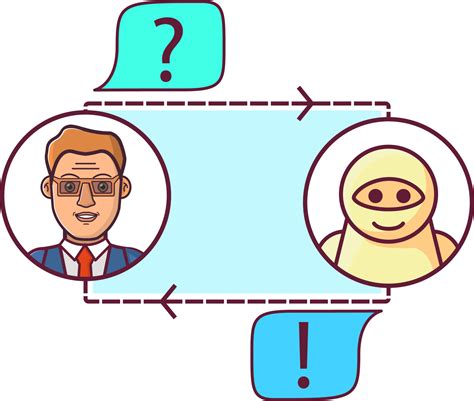 Artificial Intelligenceman Chatting Asks A Questionrobot Assistantguy Asking Bot For Help
