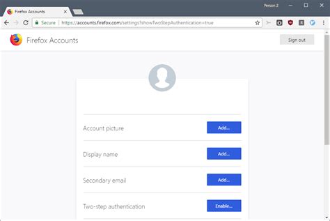 Configure Two Step Authentication For Firefox Accounts Ghacks Tech News