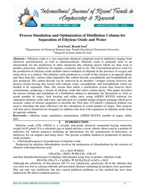 Process Simulation And Optimization Of Distillation Column For