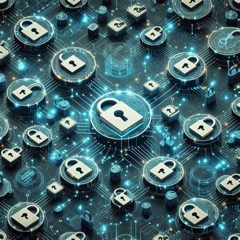 Abstract Cybersecurity Concept Design Premium Ai Generated Image