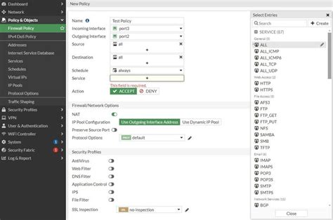 Technical Tip Configuring A Custom Service In F Fortinet Community