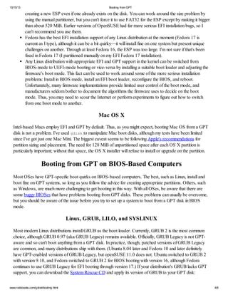 Booting From Gpt PDF Operating Systems Computer Software And Applications
