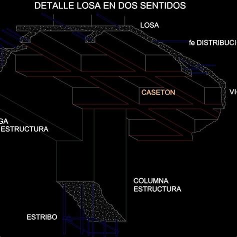 Detail Flagstone Or Beams In Two Directions Dwg Detail For Autocad