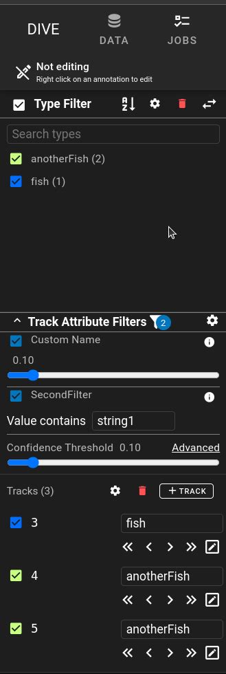 Attribute Track Filtering Dive
