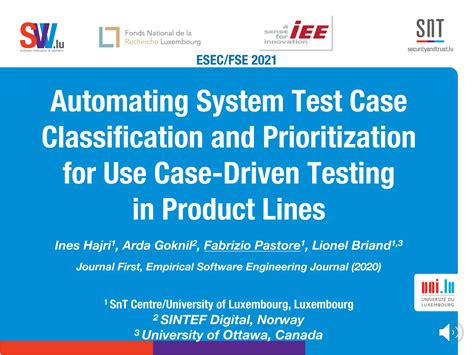 Automating System Test Case Classification And Prioritization For Use