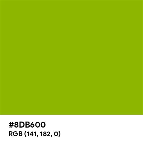 Apple Green Color Hex Code Is 8db600