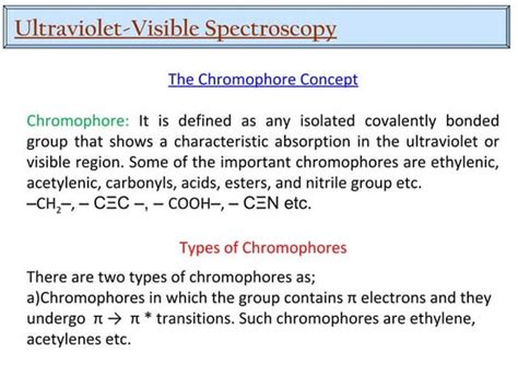 Factors Affecting Uv Visible Spectroscopy Ppt