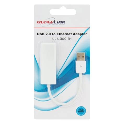 Ultra Link Usb 2 0 To Ethernet Adaptor PnP