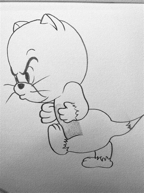 猫和老鼠画画简笔画怎么画简单（17张） 简笔画图片大全