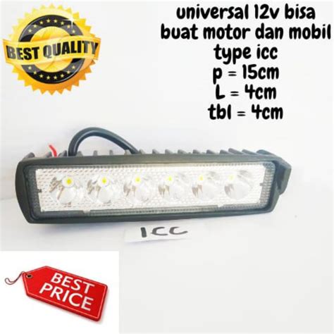 Jual Lampu Sorot Led Slim Lampu Tembak Led Tembak V Universal Variasi Motor Dan Mobil