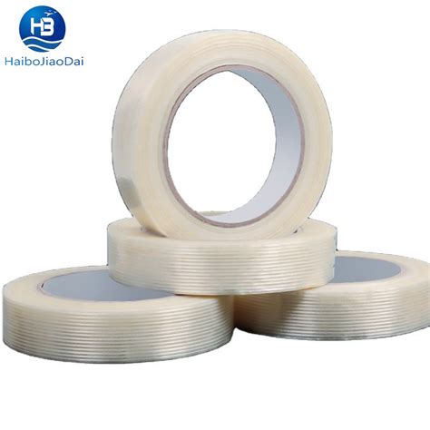 Heavy Duty Fiberglass Filament Tapereinforced Filament Strapping Tape For Carton Box Packing