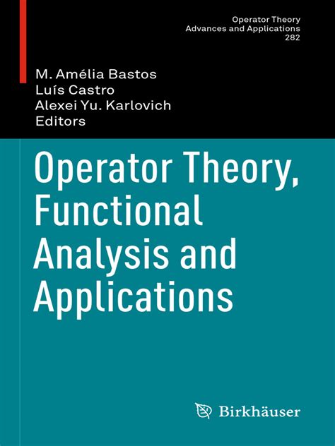 Operator Theory Functional Analysis And Applications Pdf Matrix