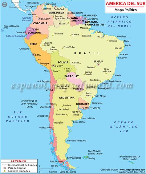 Mapa Politico America Del Sur Artofit
