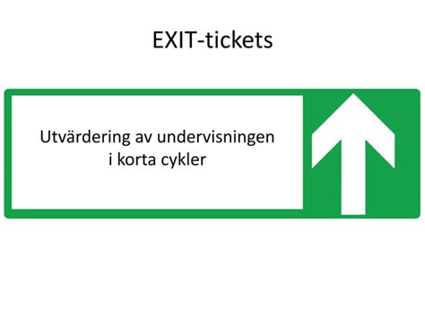 Exit Tickets PPT