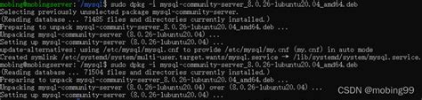Ubuntu2004离线安装mysql 8026ubuntu安装mysql8026 Csdn博客