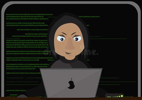 Programmer Working On Front Of His Laptopabstract Technology Background Hacker Concept Vector
