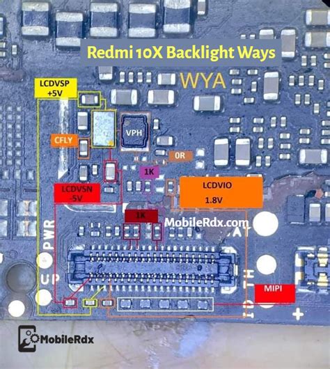 Redmi 10x Backlight Ways Repair Display Lcd Light Problem