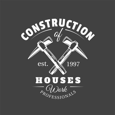 Vintage Construction Label 21694730 Vector Art At Vecteezy