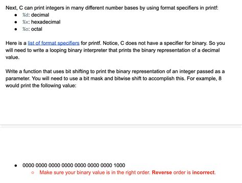 Solved Next C Can Print Integers In Many Different Number
