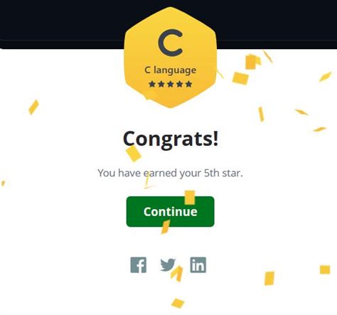 Ali El Bana On Linkedin Cprogramming Hackerrank Achievementunlocked