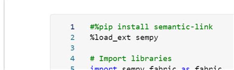 Fabric Notebook Error Pip Magic Command Is Disabl Microsoft