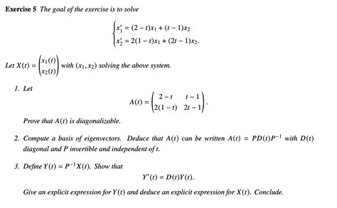 Solved Exercise The Goal Of The Exercise Is To Solve Chegg