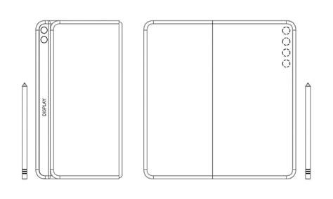 Huawei Foldable Phone Patent Reveals Inward Folding Mechanic Cameras And Stylus Huawei Central