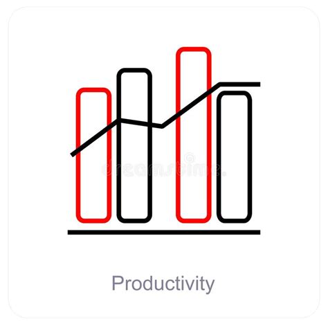 Productivity And Diagram Icon Concept Stock Vector Illustration Of Analiticscareer Icons