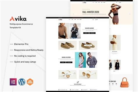 Avika Multipurpose Ecommerce Elementor Pro Template Kit