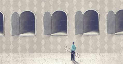 선택 개념 아이디어 삽화 초현실적 인 문을 가진 남자 개념 회화 상상력 삽화 꿈 예술 사진 Unsplash의 사업 이미지