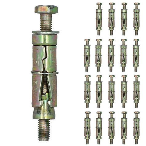 M6 6mm X 75mm Expansion Rawl Bolt For Masonry Sleeve Anchors Fastener