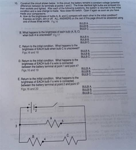 solved 10 construct the circuit shown below in this