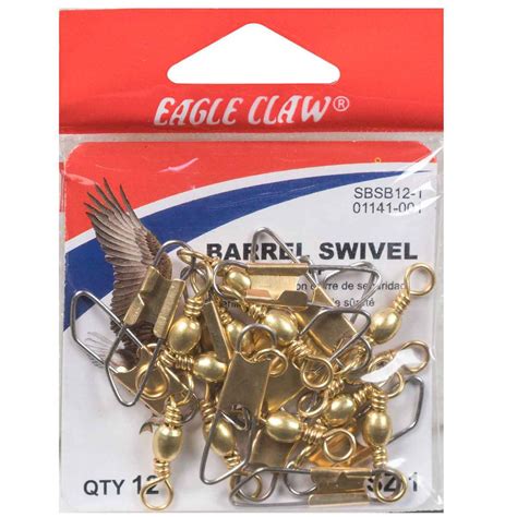 Eagle Claw Brass Barrel Swivel With Safety Snap Sportsmans Warehouse