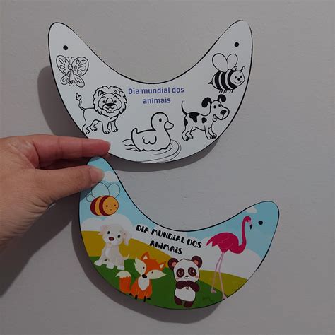 Viseira Dia Dos Animais Débora Atividade Infantil