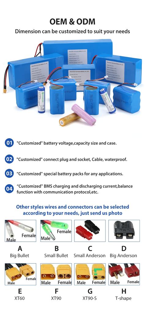 Customize Rechargeable Lithium Ion Batteries V V V V Ah Ah Ah Ah Ah Ah Ah