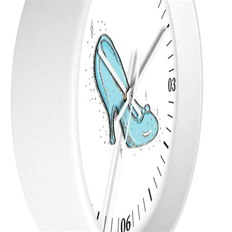 Cinderella Wall Clock Cinderella Shoe Wall Decoration Home Decor Princess Room Decor Etsy