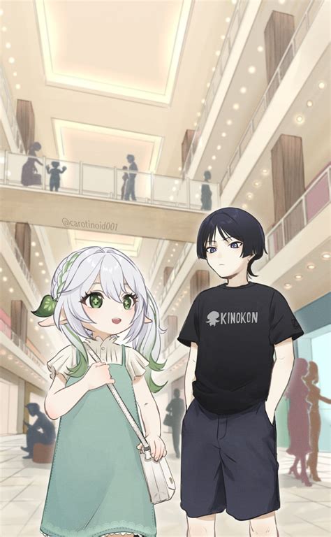 Nahida And Scaramouche Genshin Impact Drawn By Carotinoid Danbooru