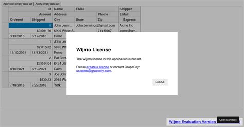 Wijmo Vue Codesandbox