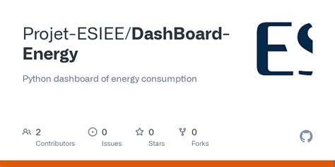 Github Projet Esieedashboard Energy Python Dashboard Of Energy Consumption