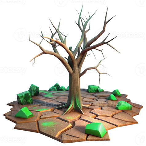 Magnificent Modern A Solitary Withered Tree Standing Amidst A