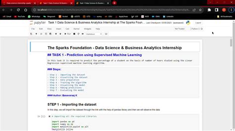 Basavaraja K On Linkedin Task1 Gripsep23 Thesparksfoundation Gripsep23